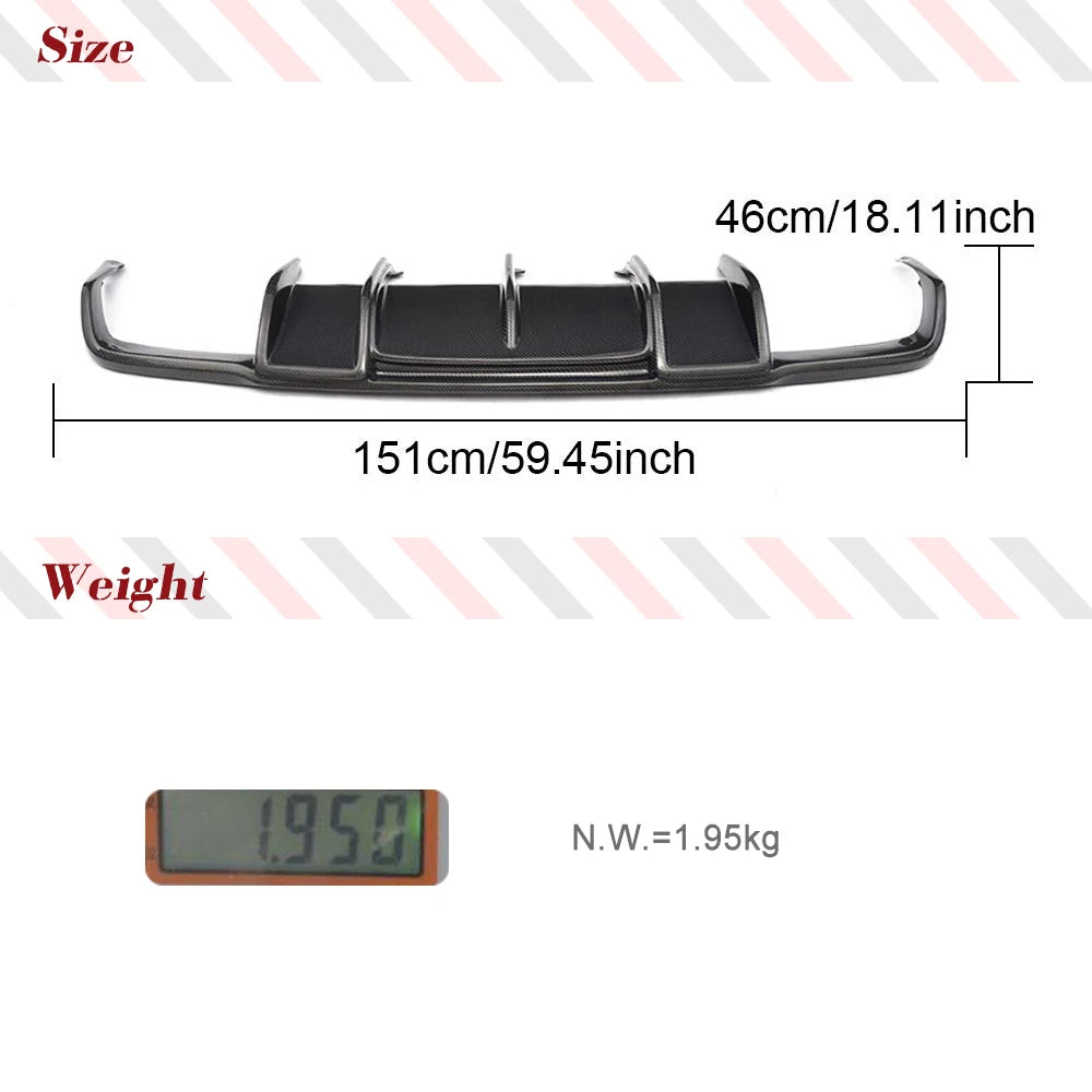 Car Rear Racing Diffuser for Mercedes Benz CLS Class W218 CLS550 Sport ...