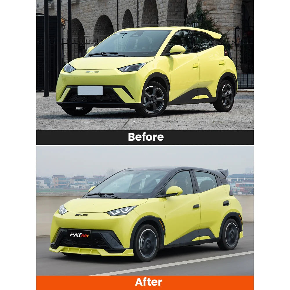 BYD Body kit For BYD 2023 EV Seagull Tuning B Y D Front Bumper Lips Re ...