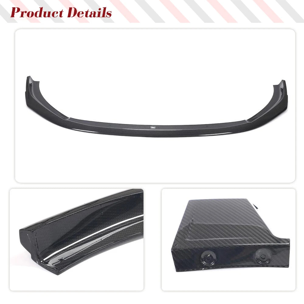 Dry Carbon Car Front Lip Chin Spoiler For Audi RS4 2019 2020 Sedan Car ...