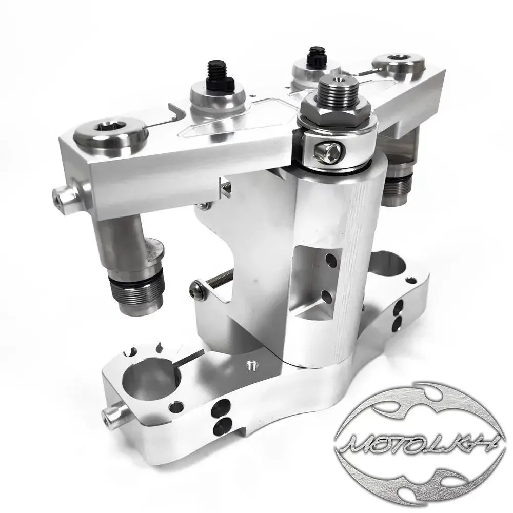 26" Inch Wheel Bolt On Rake Neck Triple Tree Kit refit Bagger For Harl ...