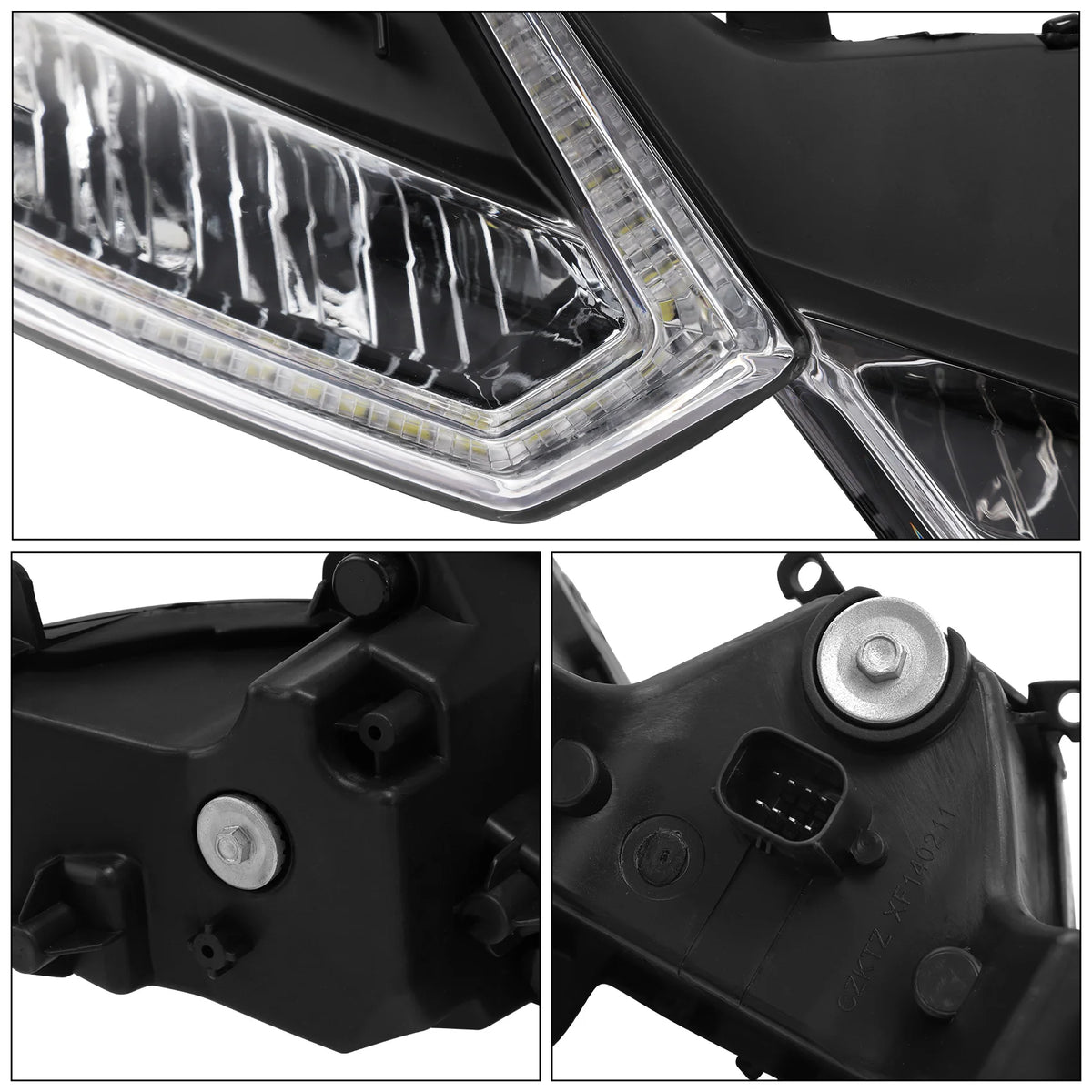 Motorcycle Front Headlight Assembly Head Lamp Fit For Aprilia RS660 20 ...