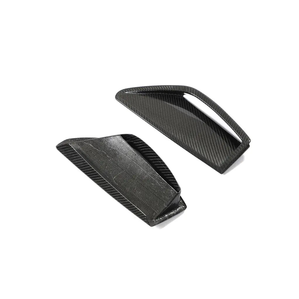 Dry Carbon Fiber Front Bumper Scoop Trims for RS6 Avant Wagon 4-Door 2 ...