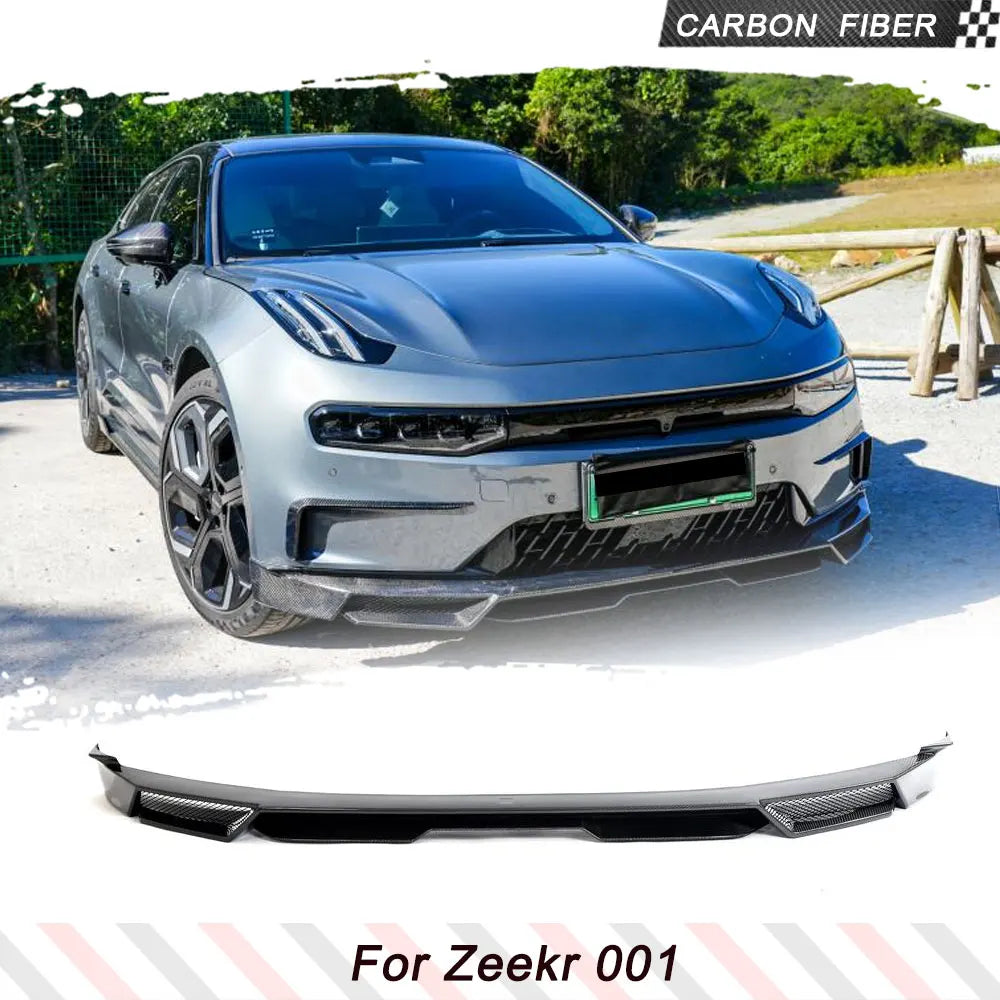 For Geely Zeekr 001 2021-2024 Carbon Fiber Trim Car Front Body Kits Sh ...