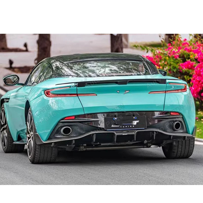 For Aston Martin Dry carbon fiber Tail fins ducktail rear spoiler wing ...