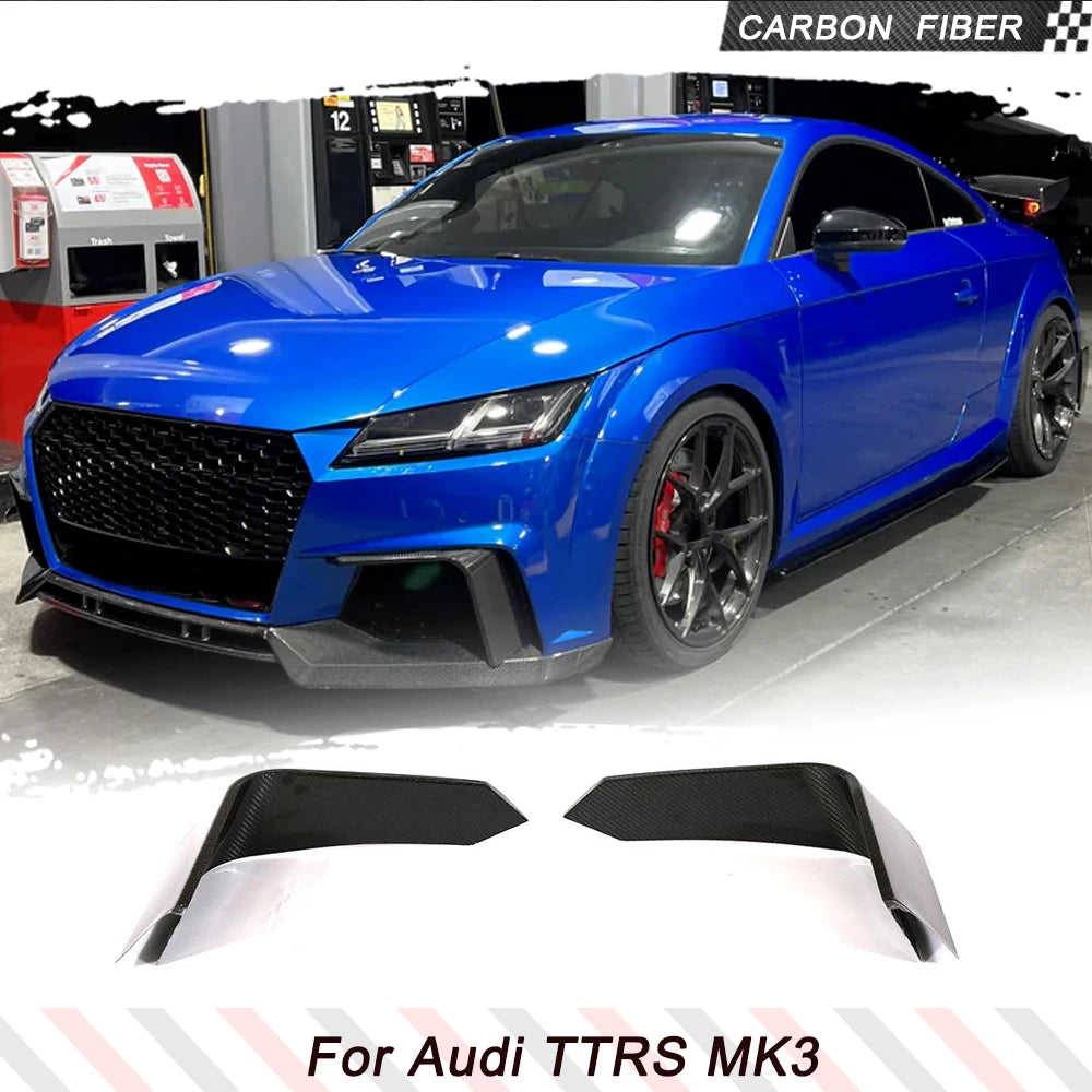 Car Front Bumper Splitters Air Vents Canards For Audi TTRS MK3 2016-20 ...