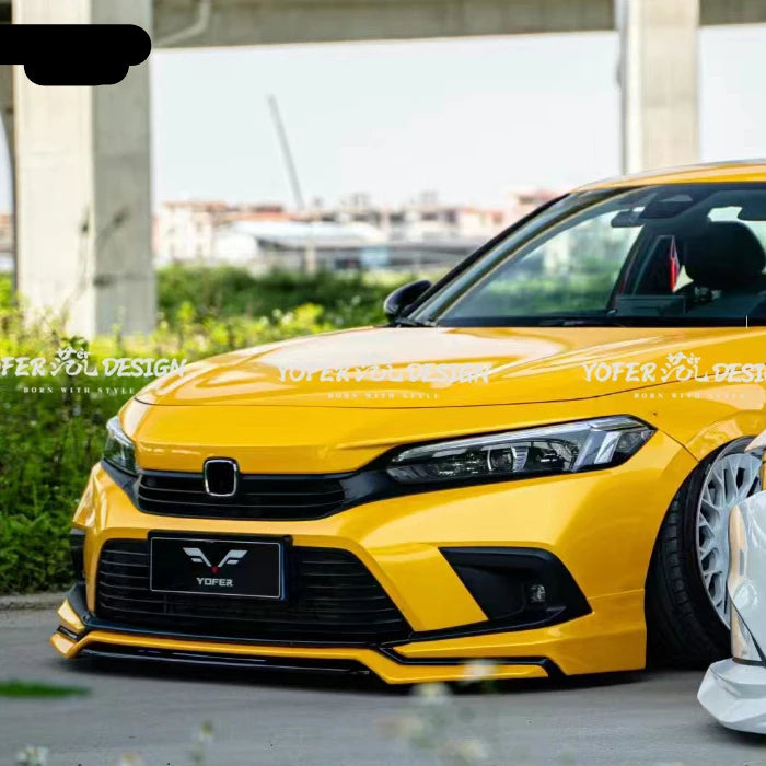 Yofer High Quality Auto Body Kit Car Front Bumper Lip splitter diffuse ...