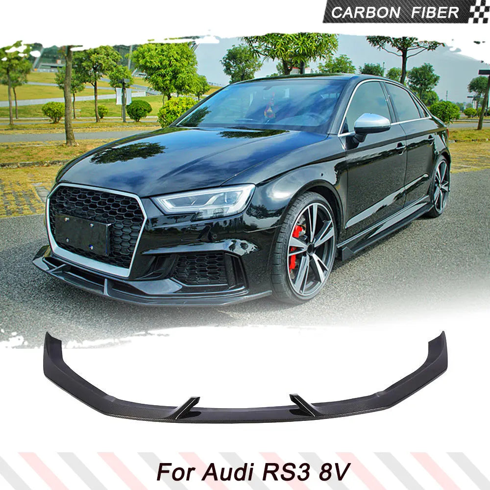 Car Front Bumper Lip Spoiler Splitters Apron Body Kits for Audi RS3 Se ...