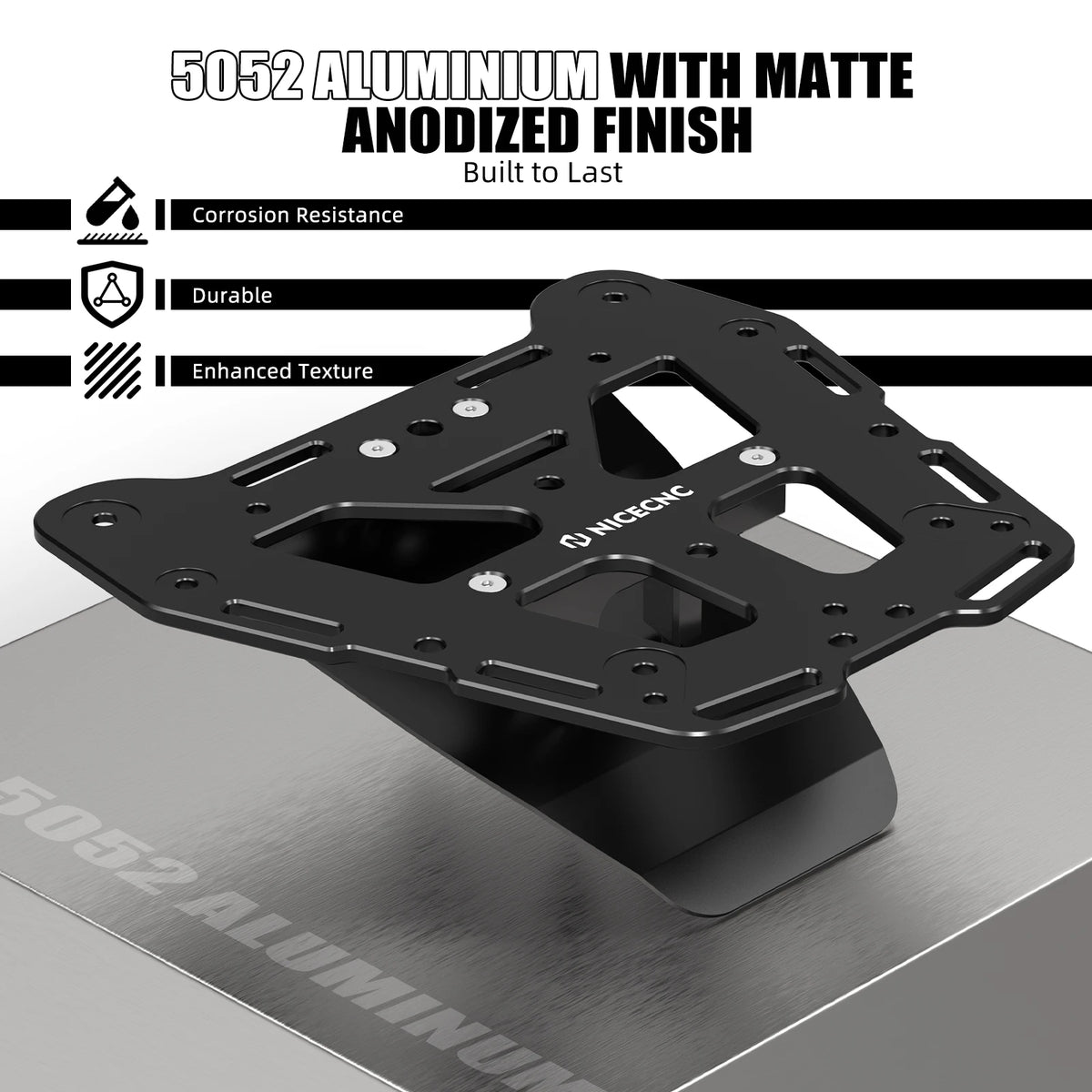 Motorcycle Top Case Mount Plate Rackless Bags Brackets Rear Luggage Ra ...