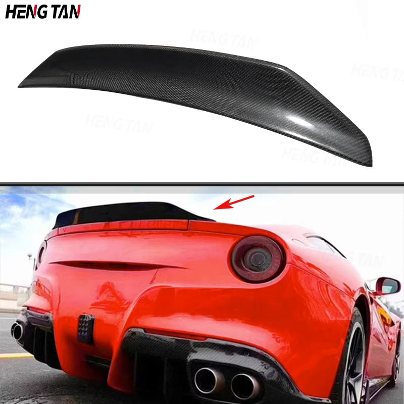 Carbon Fiber Rear Trunk Spoiler Wing For Ferrari F12 Berlinetta 2013-2 ...
