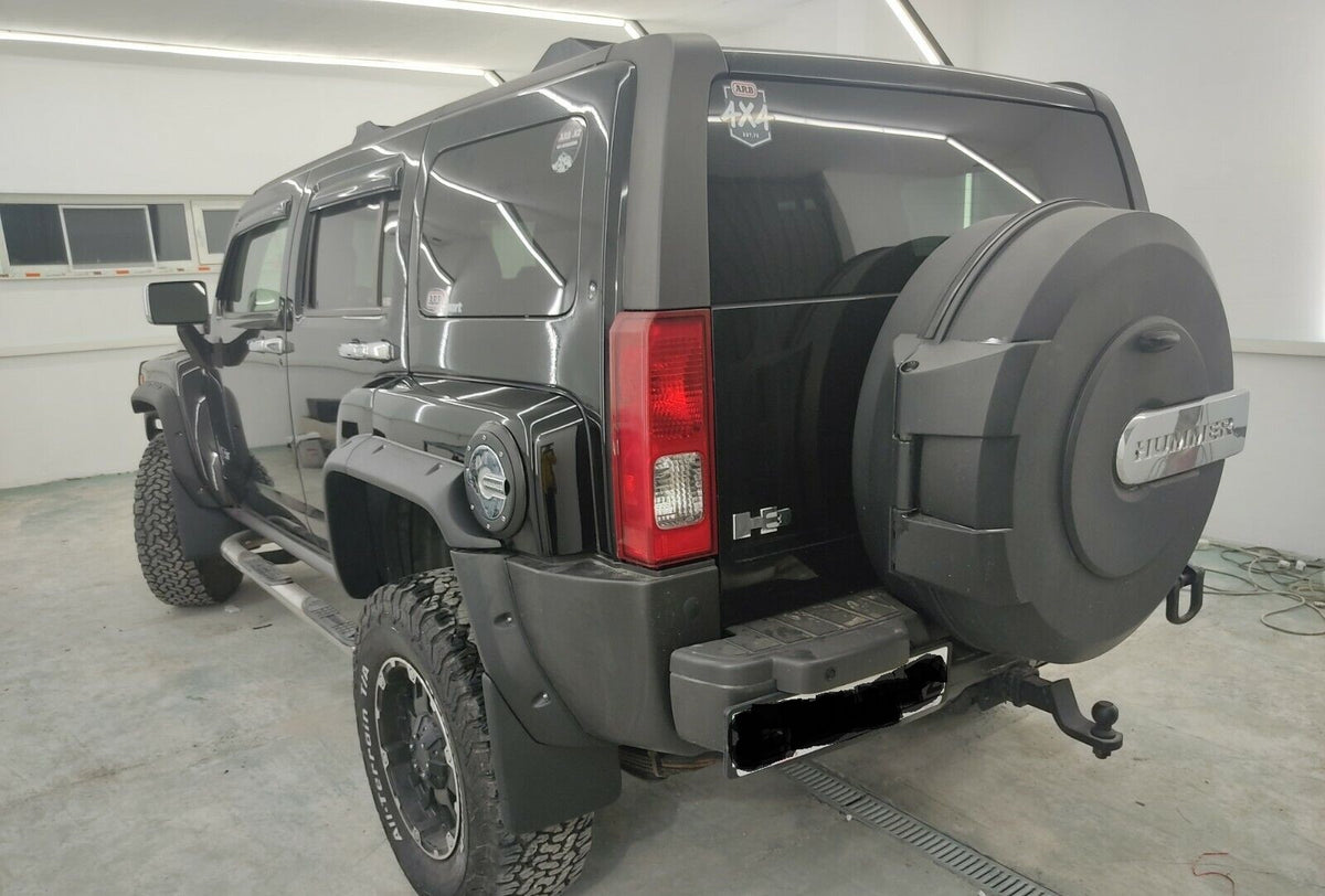 For Hummer H3 80mm Fiberglass Fender Flares (8 PCS) + (4Pcs) Mud Flaps ...