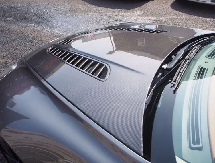 Fits Aston Martin Vantage V8 Bonnet Carbon Fiber Hood V12 Look Style 2 ...