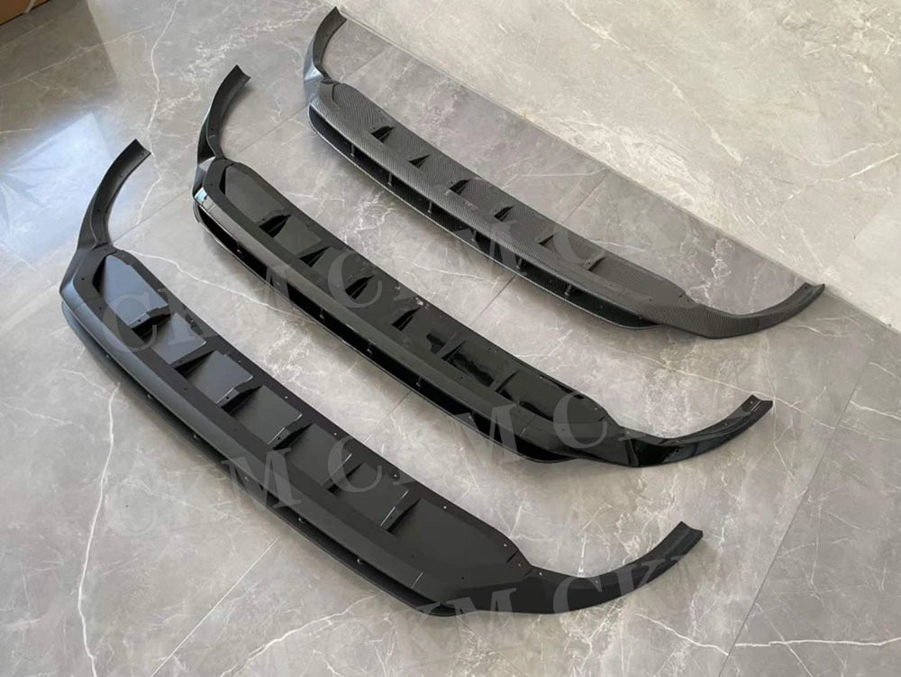 For Audi Q8 Sport 2019-2023 R Style Front Bumper Lip Chin Spoiler Car ...