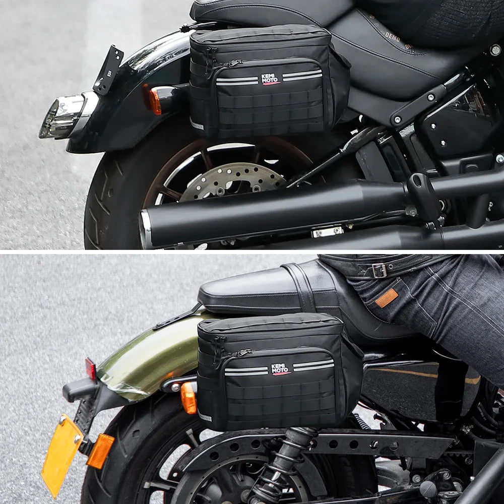 Motorcycle Saddle Bags 15L Motorcycles Throw Over Saddlebag Side Bag f ...