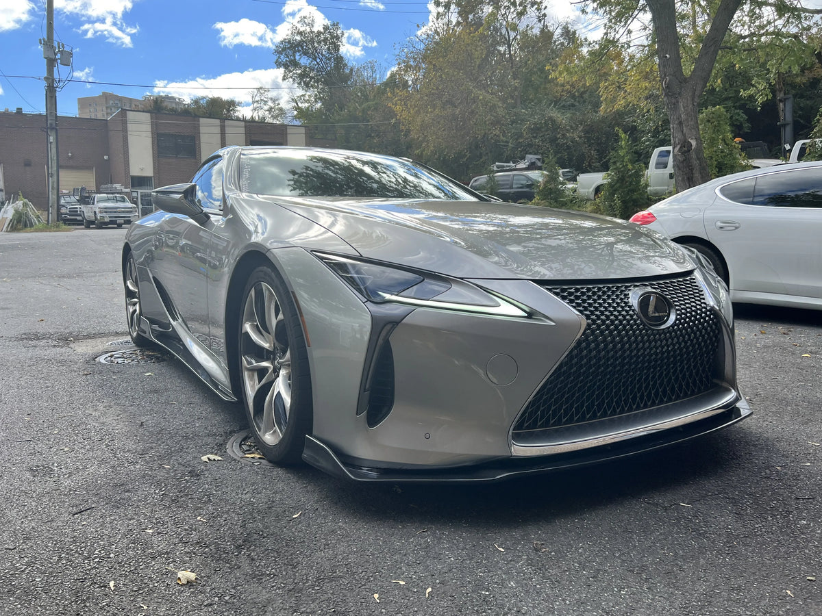 Real Carbon Fiber Front Lip Fit For Lexuss Lc500 Lc500h Body Kit Front ...