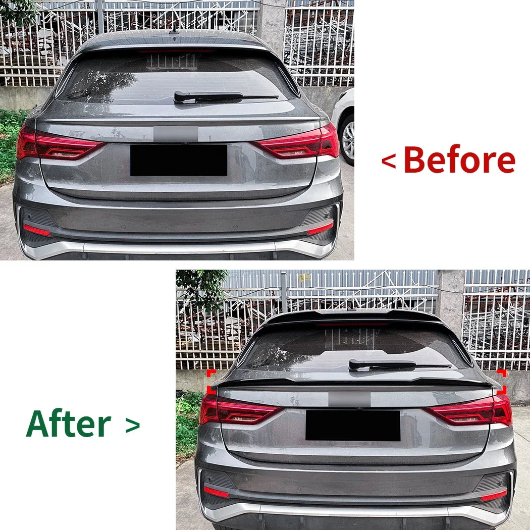 Car Rear Roof Mid Spoiler Tail Wing Tailgate Middle Trunk Spoiler For ...