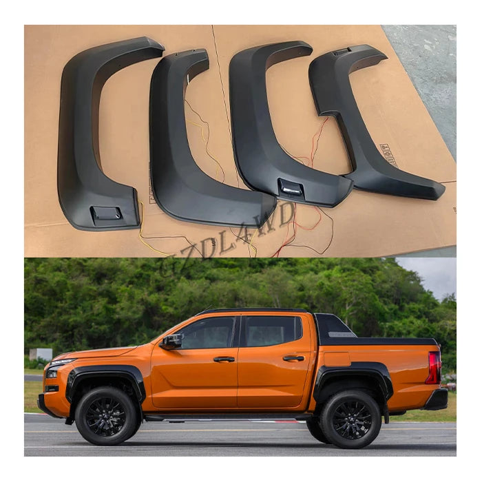 Wheel eyebrow 4x4 Fender Flare Bolted Fender Flares Set for L200 Trito ...