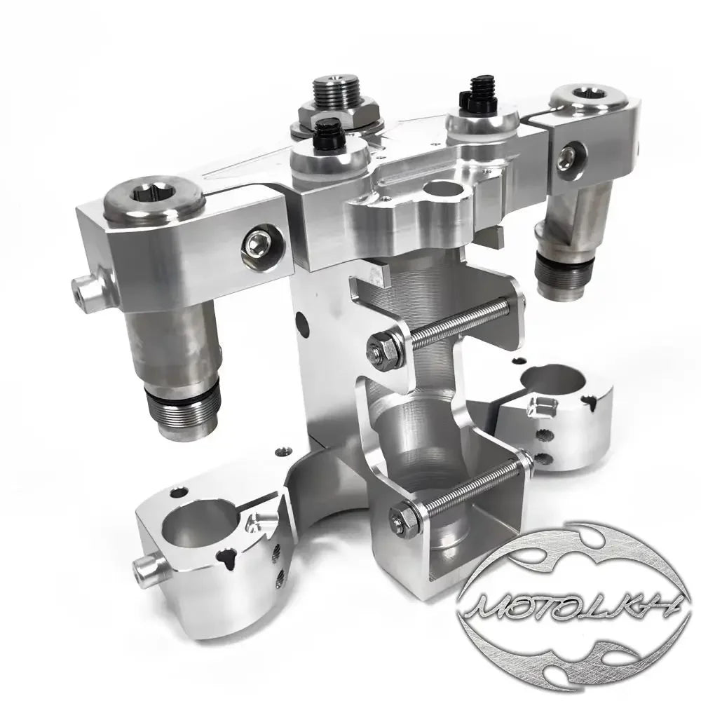 26" Inch Wheel Bolt On Rake Neck Triple Tree Kit refit Bagger For Harl ...