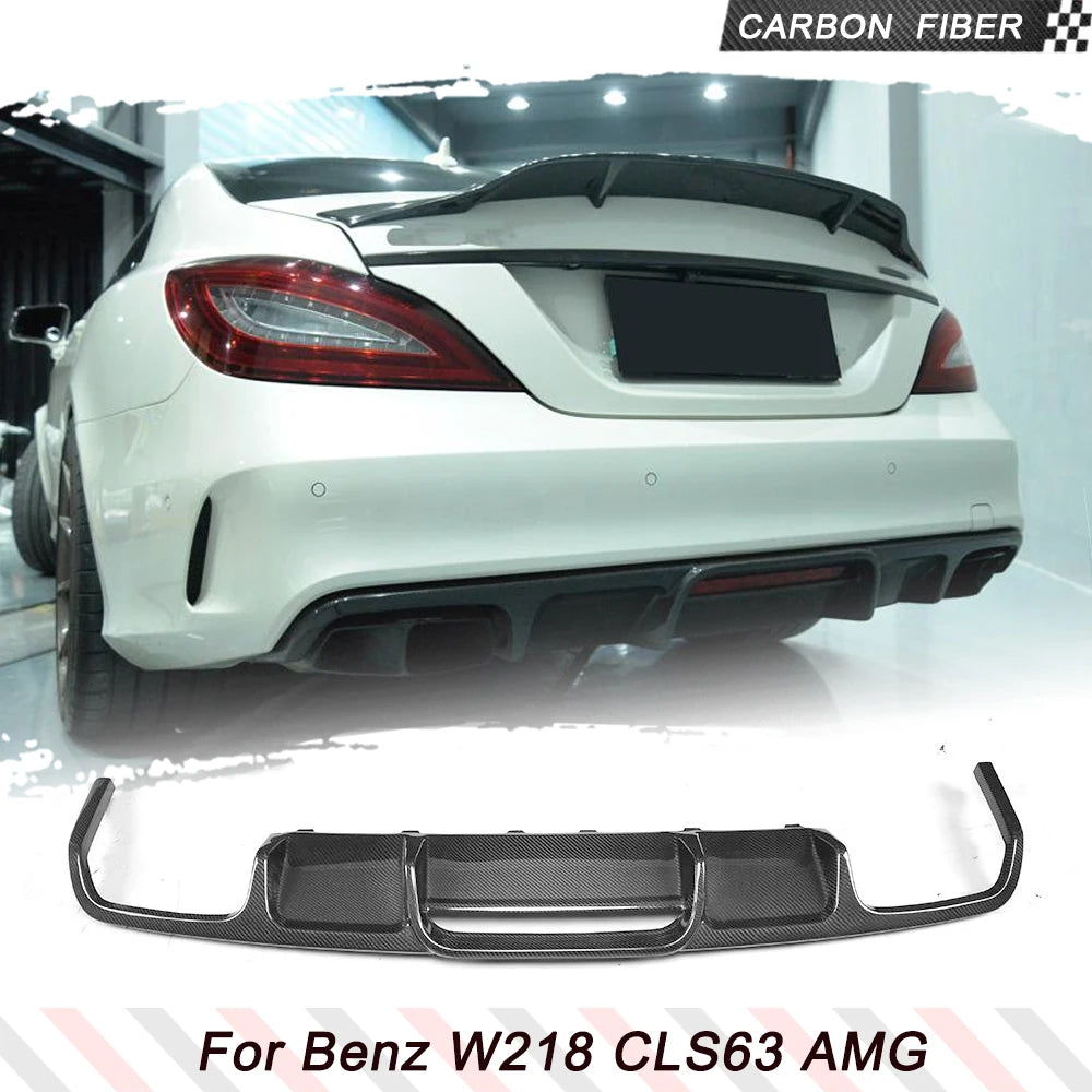 Carbon Fiber / FRP Car Rear Diffuser Lip Bumper Gaurd for CLS-Class Me ...