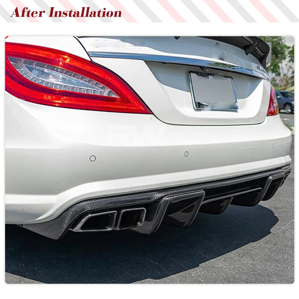 Car Rear Racing Diffuser for Mercedes Benz CLS Class W218 CLS550 Sport ...