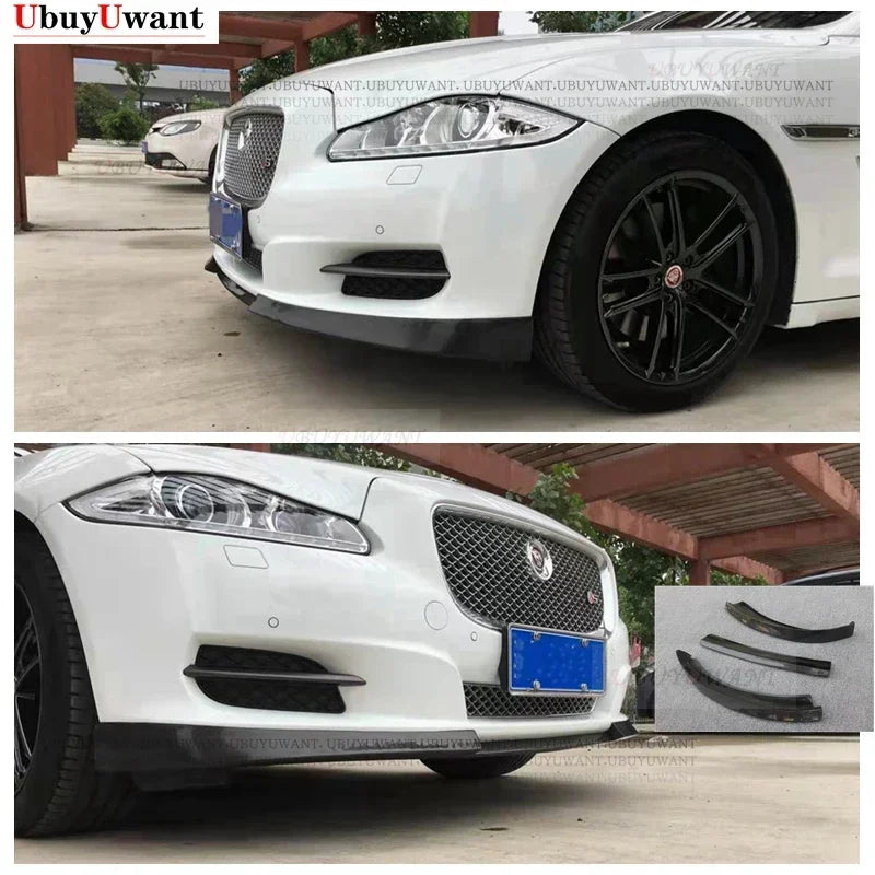 For Jaguar XJ XJL 2011-202 XJR Modified Front Lip Chin Guard Apron Rac ...