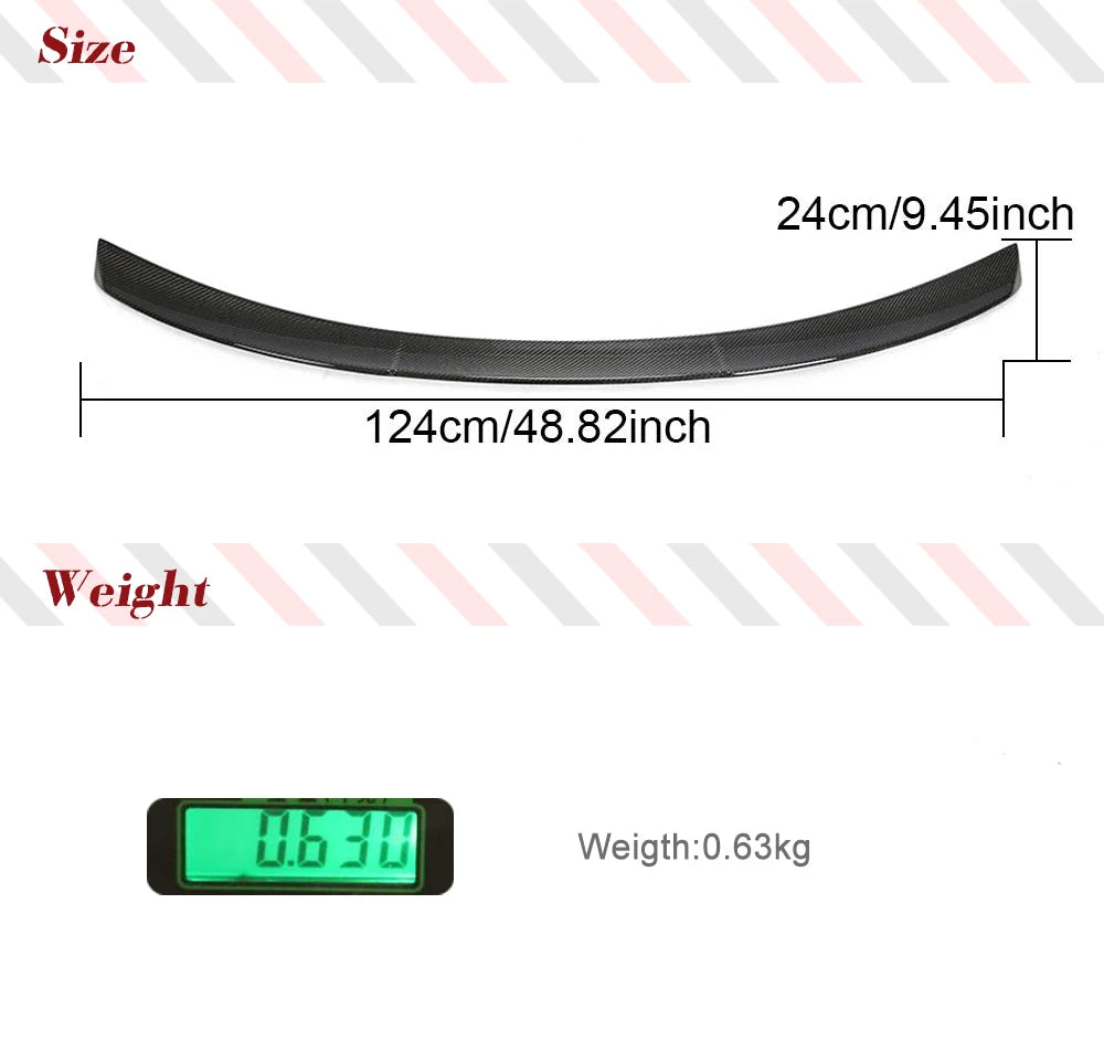 Rear Trunk Spoiler Carbon Fiber Wing For BMW 4 Series G26 M Sport Seda ...