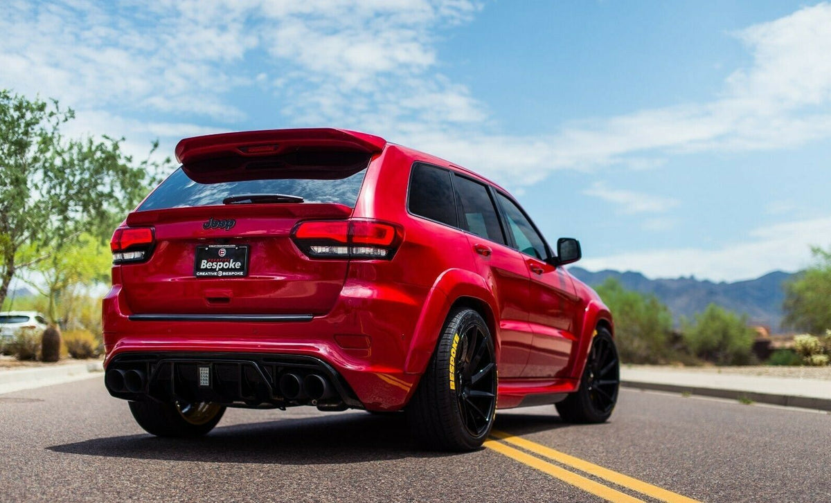 Top and Mid FRP Spoiler for Jeep Grand Cherokee SRT LAREDO TRACKHAWK 2 ...