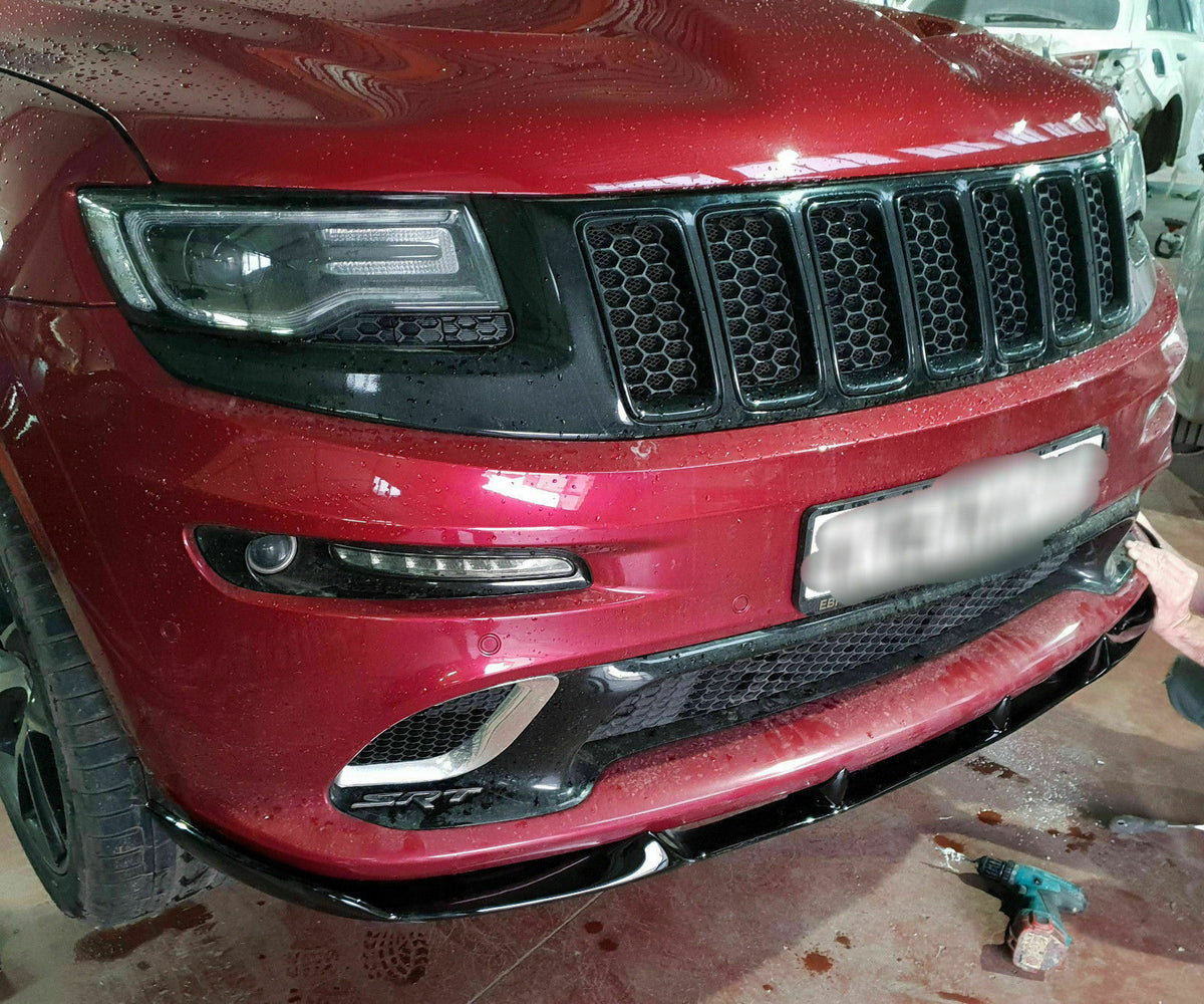 2011-2015 2016 Jeep Grand Cherokee SRT Front Bumper Lip Splitter FRP s ...