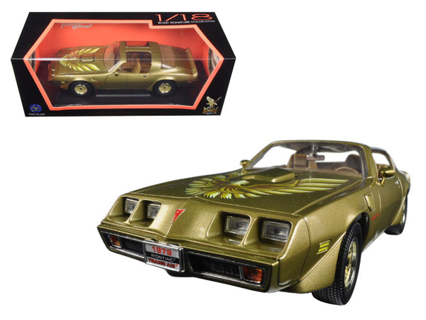 1979 Pontiac Firebird Trans Am Gold 1/18 Diecast Model Car by Road Sig ...