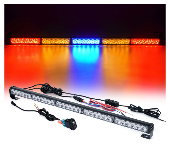 RZ Series 30" Offroad Rear Chase LED Strobe Light Bar With Brake Rever ...