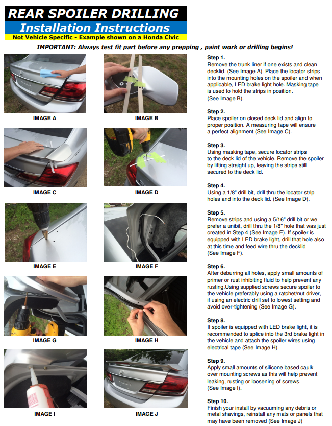 UNPAINTED FOR TOYOTA MATRIX FACTORY STYLE SPOILER 2009-2013 – Limbotics ...
