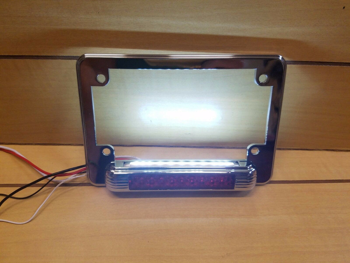 MOTORCYCLE LED LICENSE PLATE FRAME – Limbotics Motorsports Group